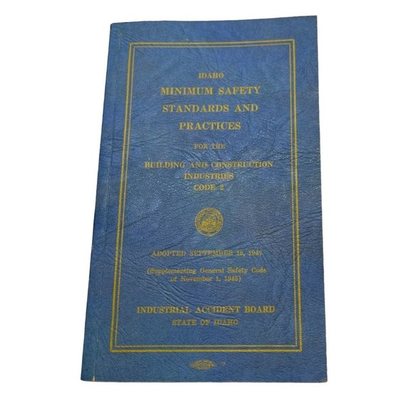Office | Vintage 1947 Idaho Industrial Accident Board Minimum Safety ...